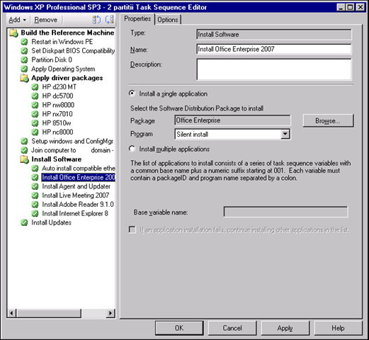 Install software using Task Sequence | System Management